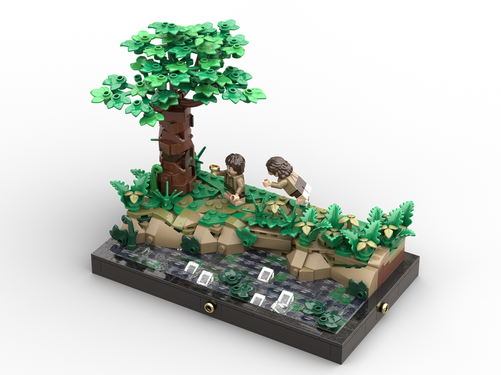 LEGO MOC Déagol vs. Sméagol Diorama by EJBrickmania | Rebrickable ...