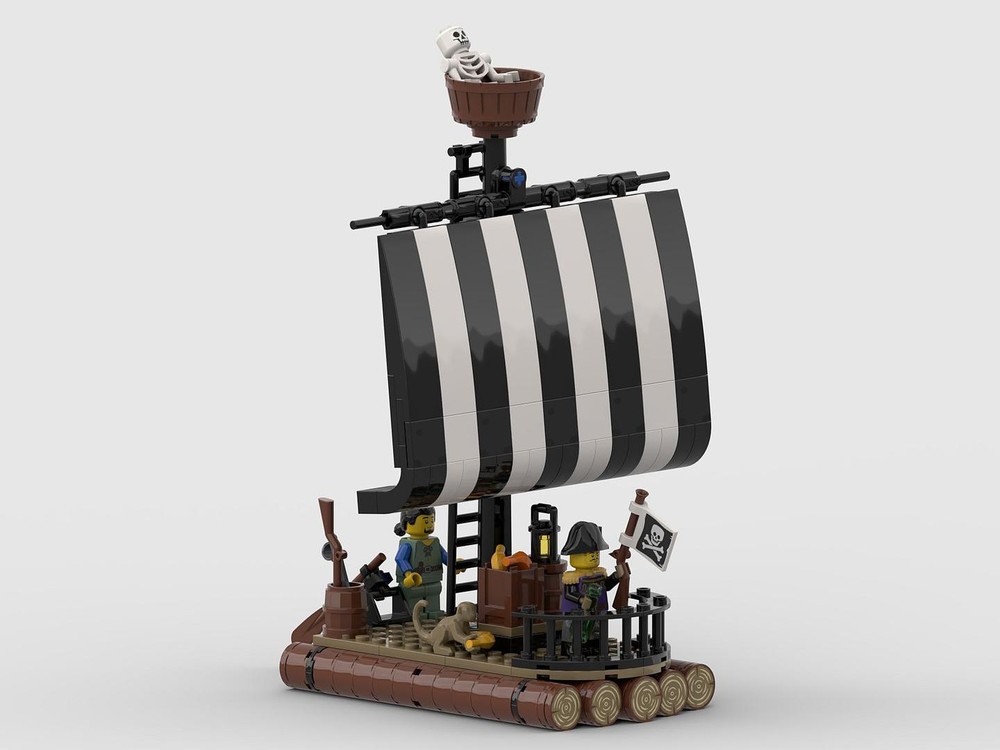 LEGO MOC-216632 Pirates Raft by Lacike82 | Rebrickable - Build with LEGO
