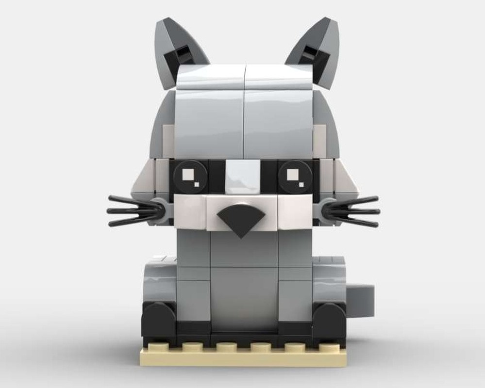 LEGO MOC Racoon by Brickflowers | Rebrickable - Build with LEGO