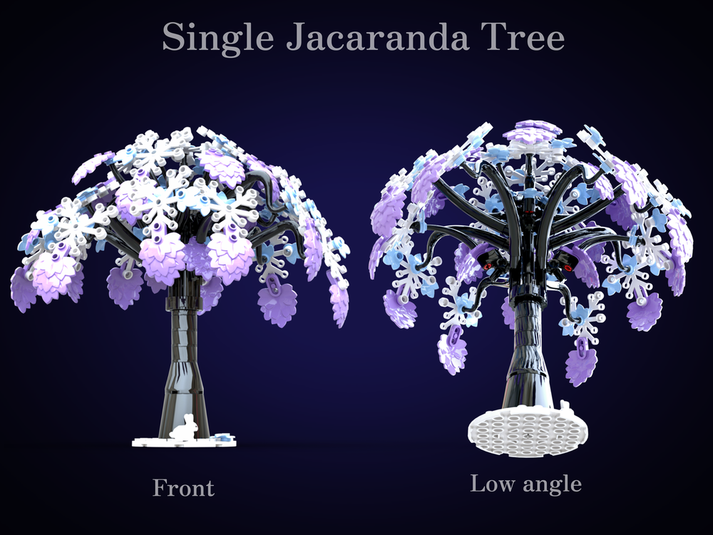 LEGO MOC single Jacaranda tree by BLACKSNOW | Rebrickable - Build with LEGO