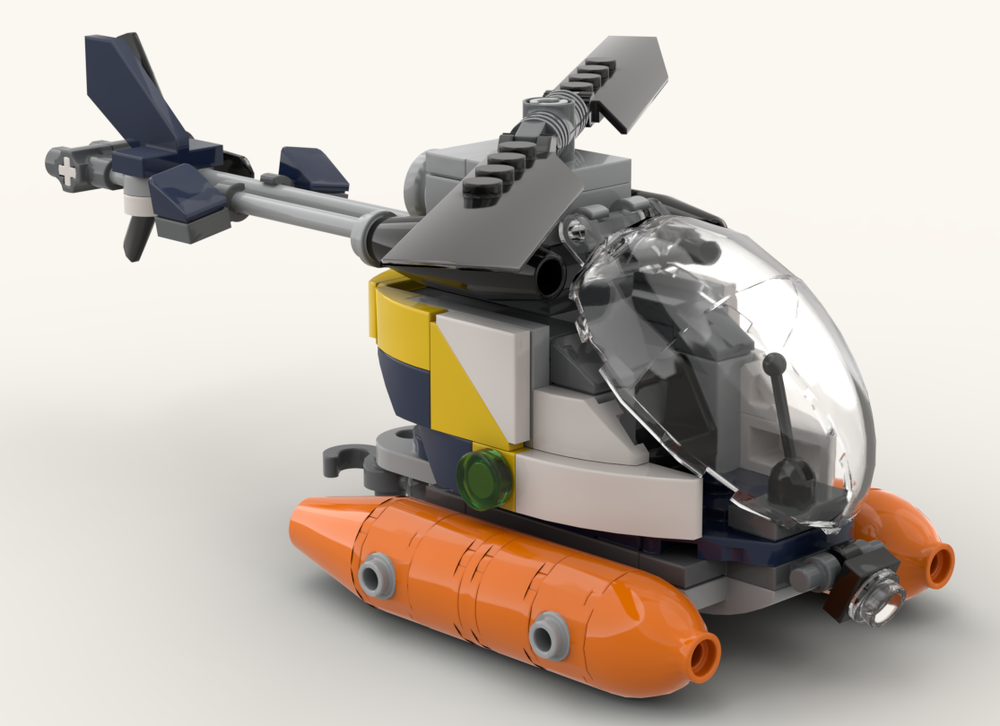 LEGO MOC-216647 Tiny Pontoon Helicopter by Wacky | Rebrickable - Build ...