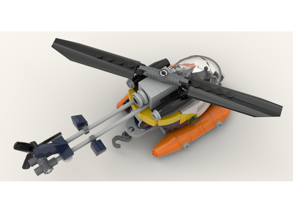 LEGO MOC-216647 Tiny Pontoon Helicopter by Wacky | Rebrickable - Build ...