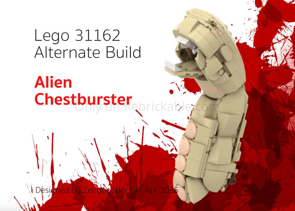 LEGO MOC 31162 Alien - Chestburster by zengogobrick | Rebrickable ...