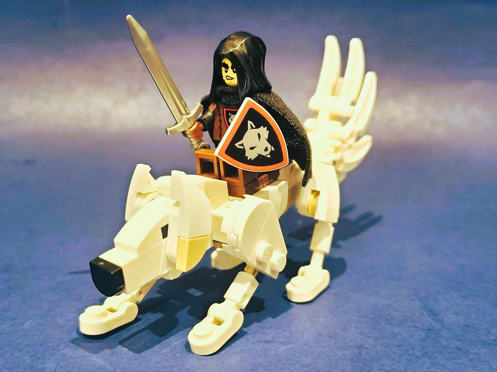 LEGO MOC Wolfpack Beastmaster Riding Wolf White Alternate by Rossco311 ...