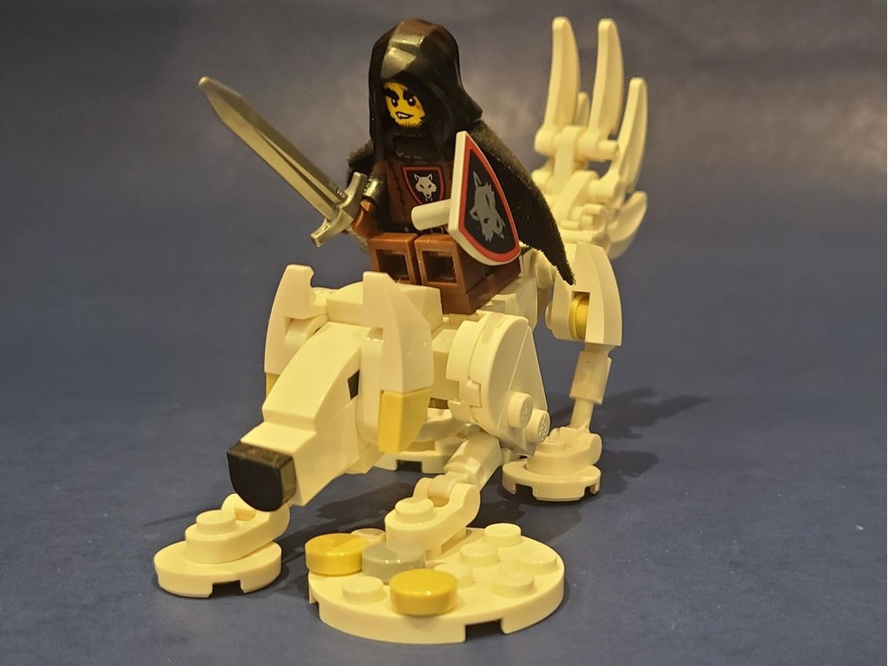 LEGO MOC Wolfpack Beastmaster Riding Wolf White Alternate by Rossco311 ...