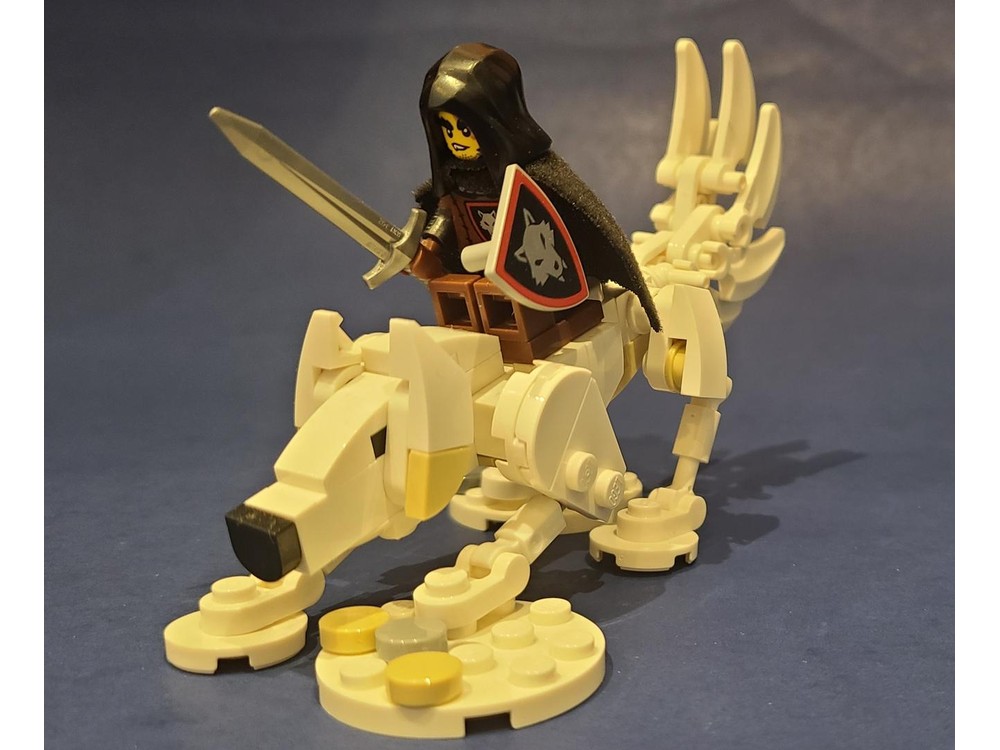 LEGO MOC Wolfpack Beastmaster Riding Wolf White Alternate by Rossco311 ...
