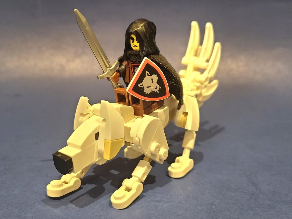 LEGO MOC Wolfpack Beastmaster Riding Wolf White Alternate by Rossco311 ...