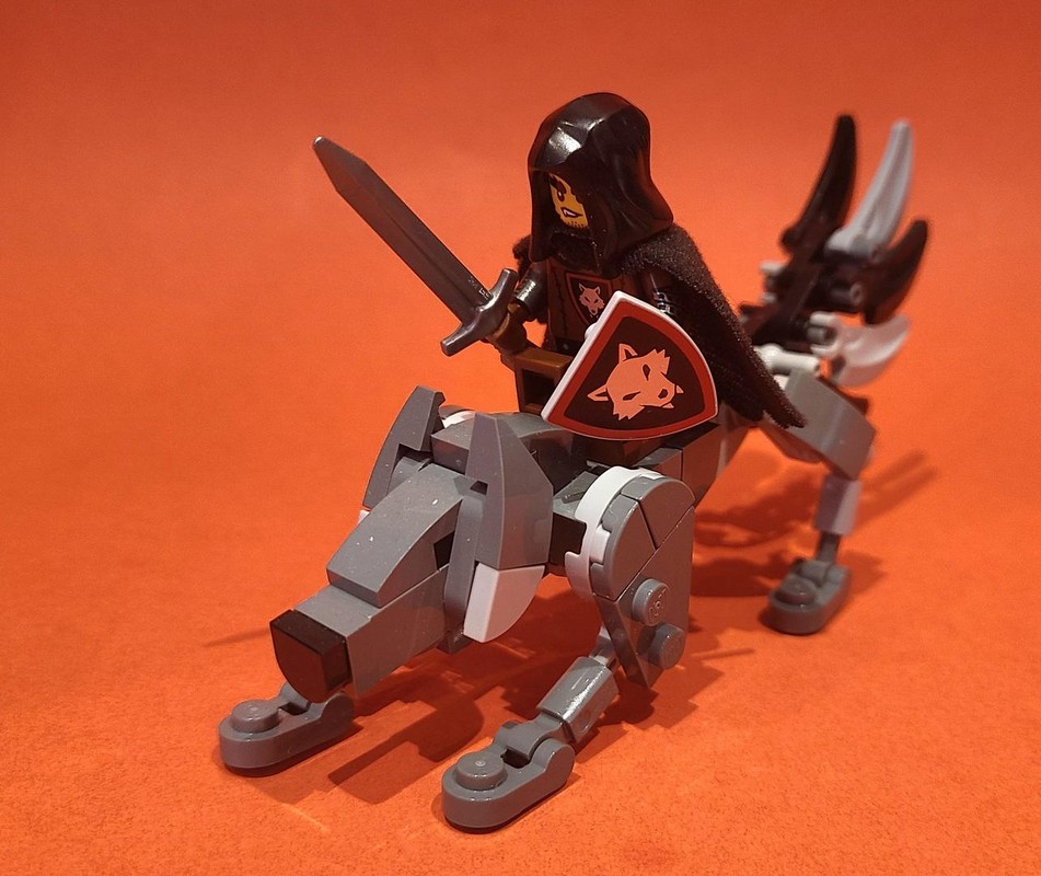LEGO MOC Wolfpack Beastmaster Riding Wolf Dark Gray Alternate by ...