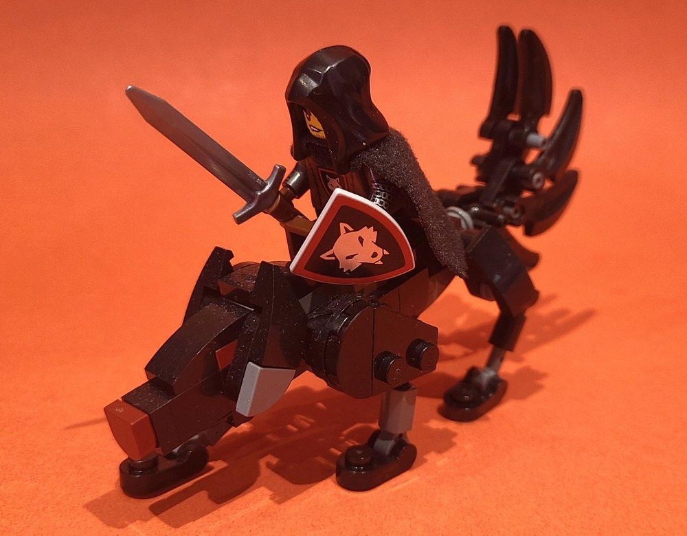 LEGO MOC Wolfpack Beastmaster Riding Wolf Black Alternate by Rossco311 ...