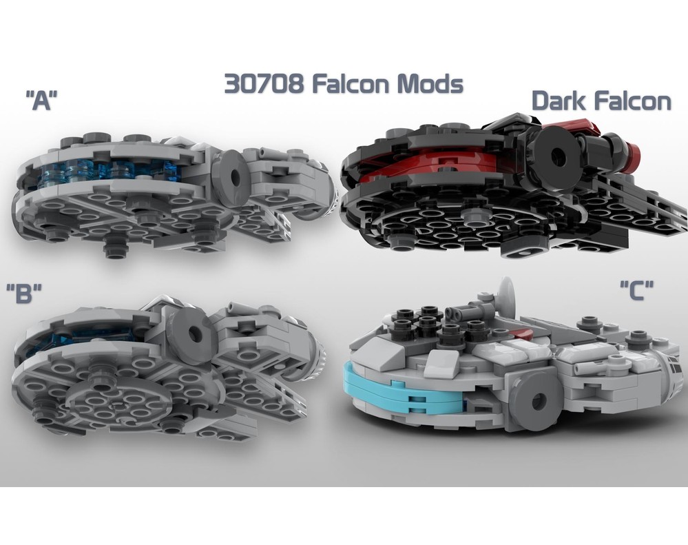 LEGO MOC Docking Bay 327 display diorama + Millennium-Falcon mini-build ...