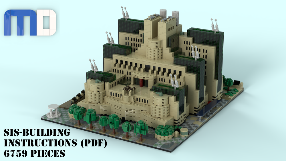 LEGO MOC SIS-Building (Vauxhall Cross / MI6) MOC by MDesigns | Rebrickable - Build with LEGO