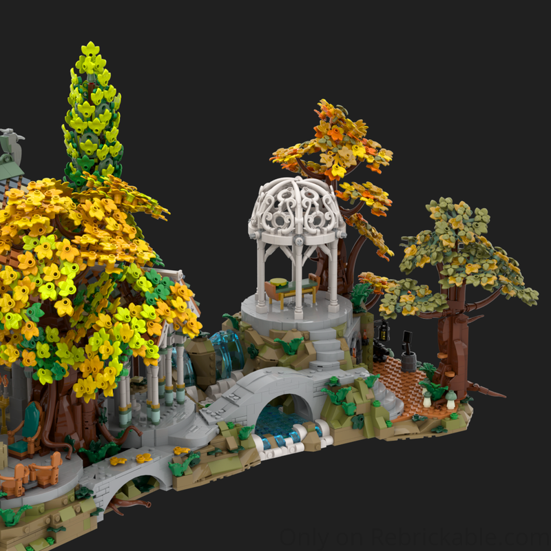 LEGO MOC Rivendell - Lusher Trees by rebelnili | Rebrickable - Build ...
