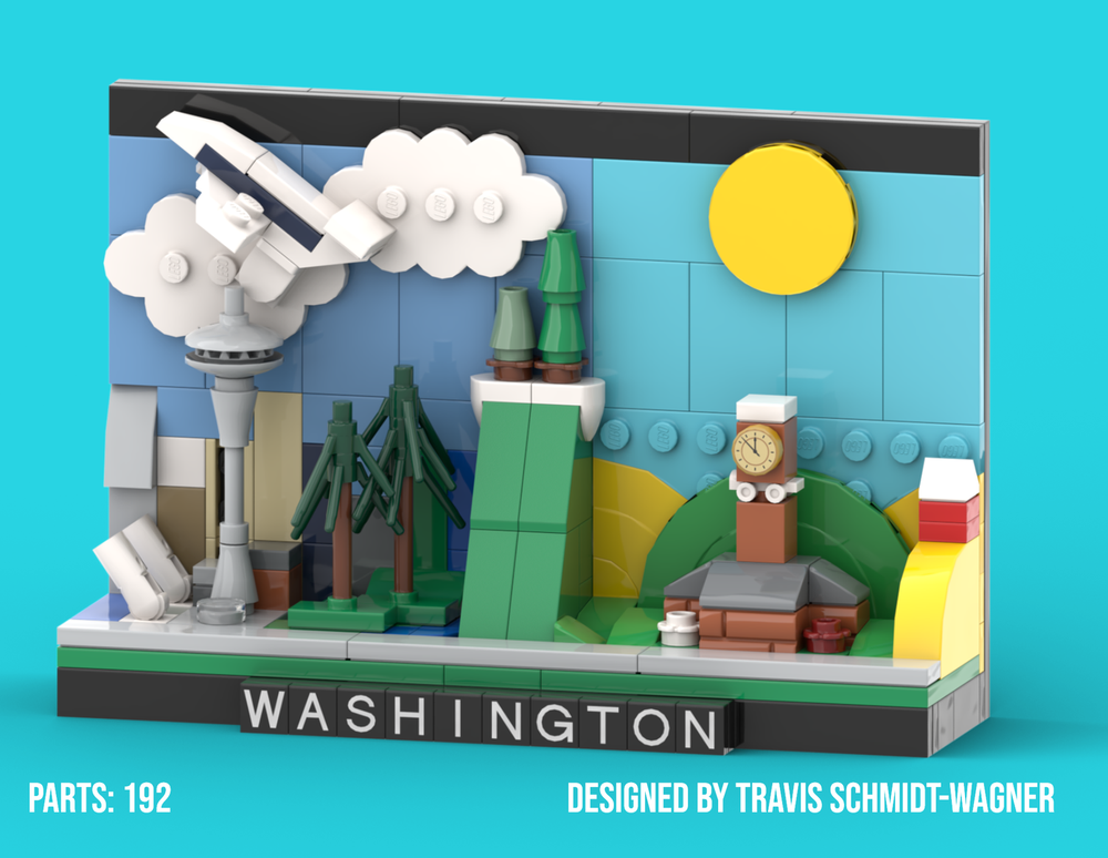 LEGO MOC Road Trip Across the USA: Washington State Postcard by ...