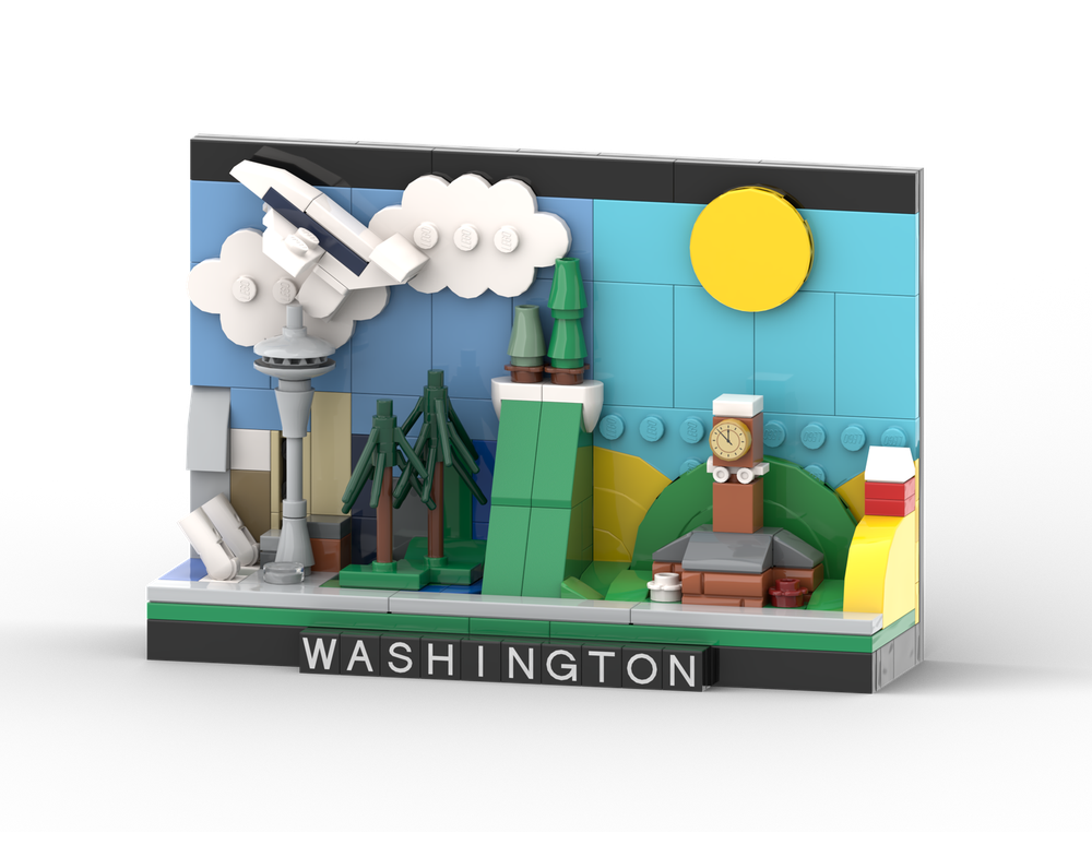 LEGO MOC-216740 Road Trip Across the USA: Washington State Postcard by ...