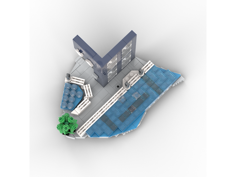 LEGO MOC-216750 Brickman Tower: Physio Therapy & Swimming Hall (7⁄9) by ...