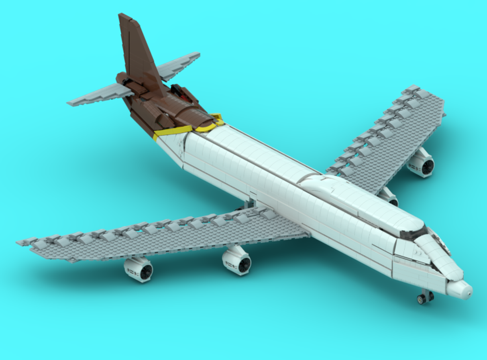 LEGO MOC UPS Airline Boeing 747 by wonderbrickz | Rebrickable - Build ...