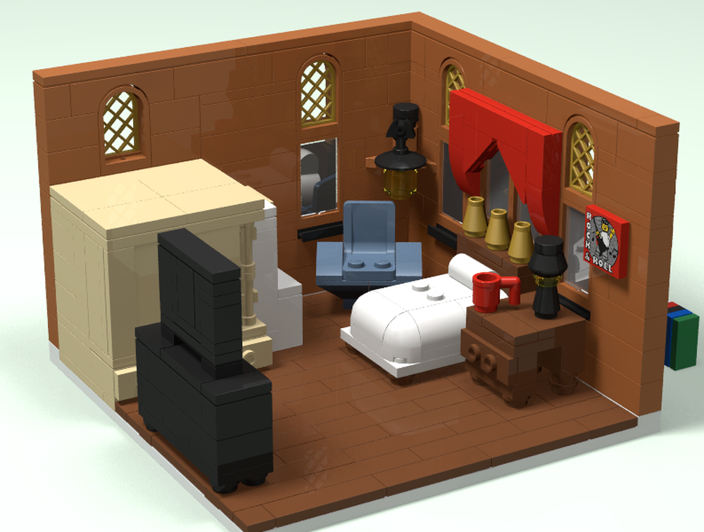 LEGO MOC bedroom by howtolego | Rebrickable - Build with LEGO