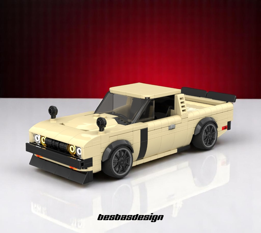 LEGO MOC Datsun 620 Drift Truck by besbasdesign | Rebrickable - Build ...