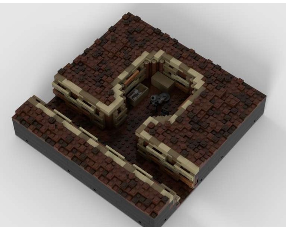 LEGO MOC Modular Trench - Mortar Pit With Firestep by mikey2110 ...