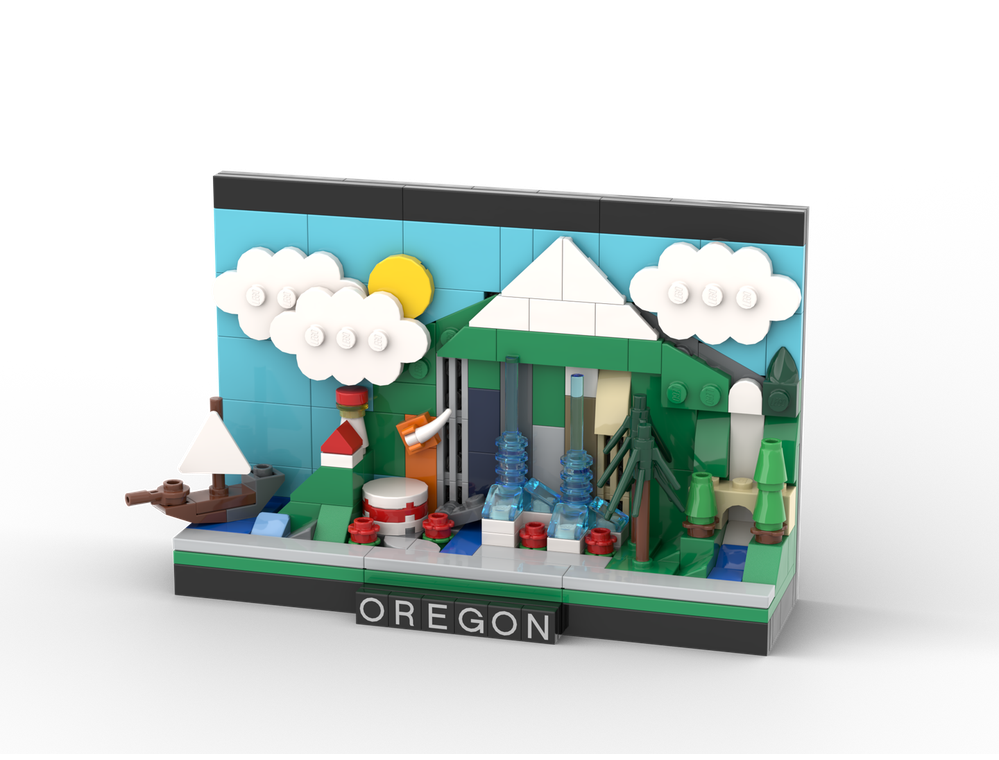 LEGO MOC-216849 Road Trip Across the USA: Oregon State Postcard by ...