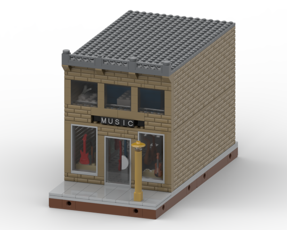 LEGO MOC Downtown Music Store by wonderbrickz | Rebrickable - Build ...