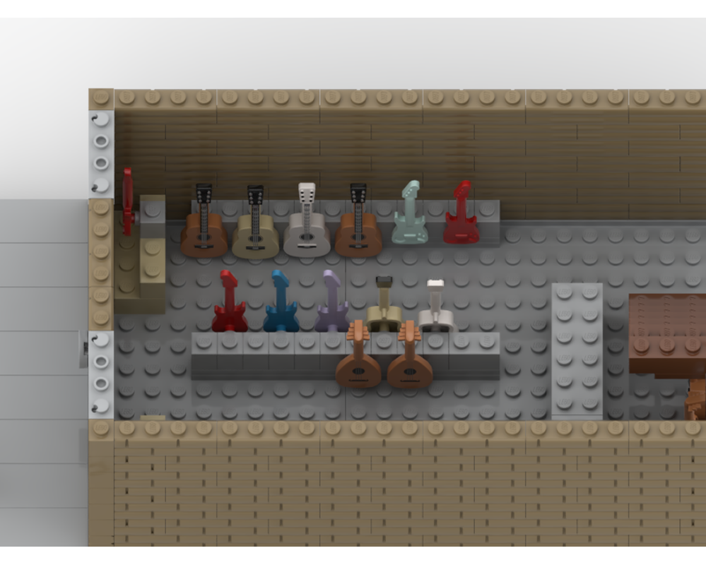 LEGO MOC Downtown Music Store by wonderbrickz | Rebrickable - Build ...