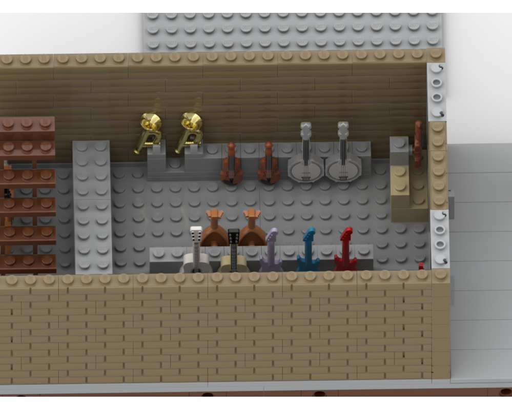 LEGO MOC Downtown Music Store by wonderbrickz | Rebrickable - Build ...