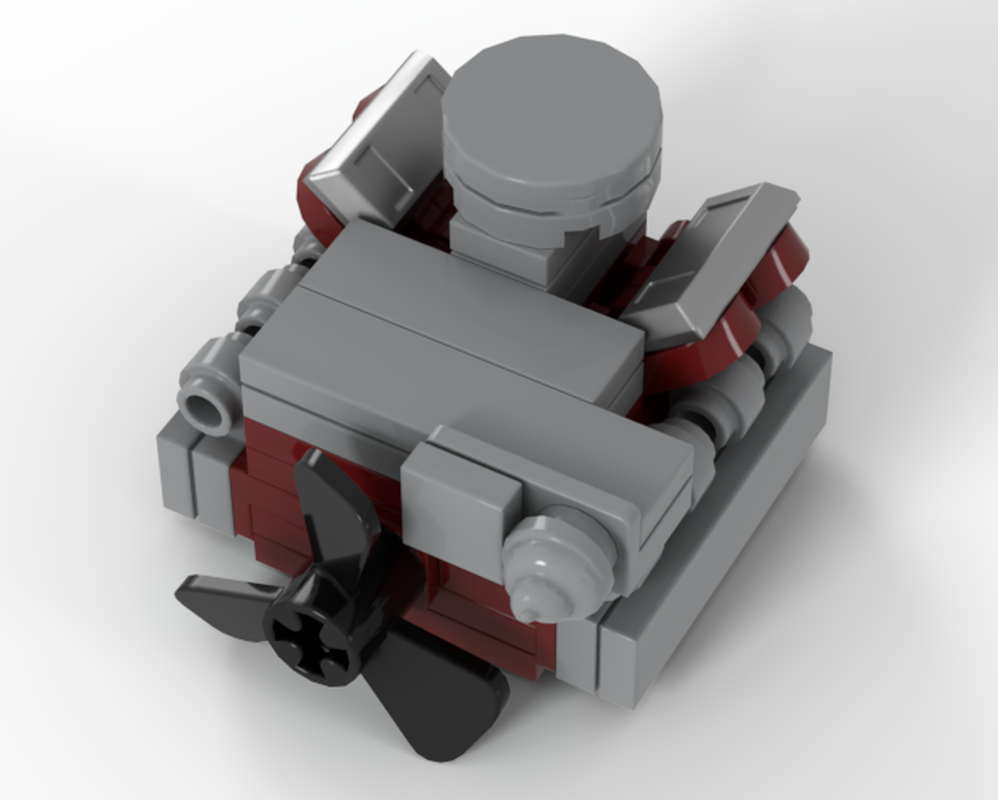 LEGO MOC Chevy Small block V8 by Misser | Rebrickable - Build with LEGO