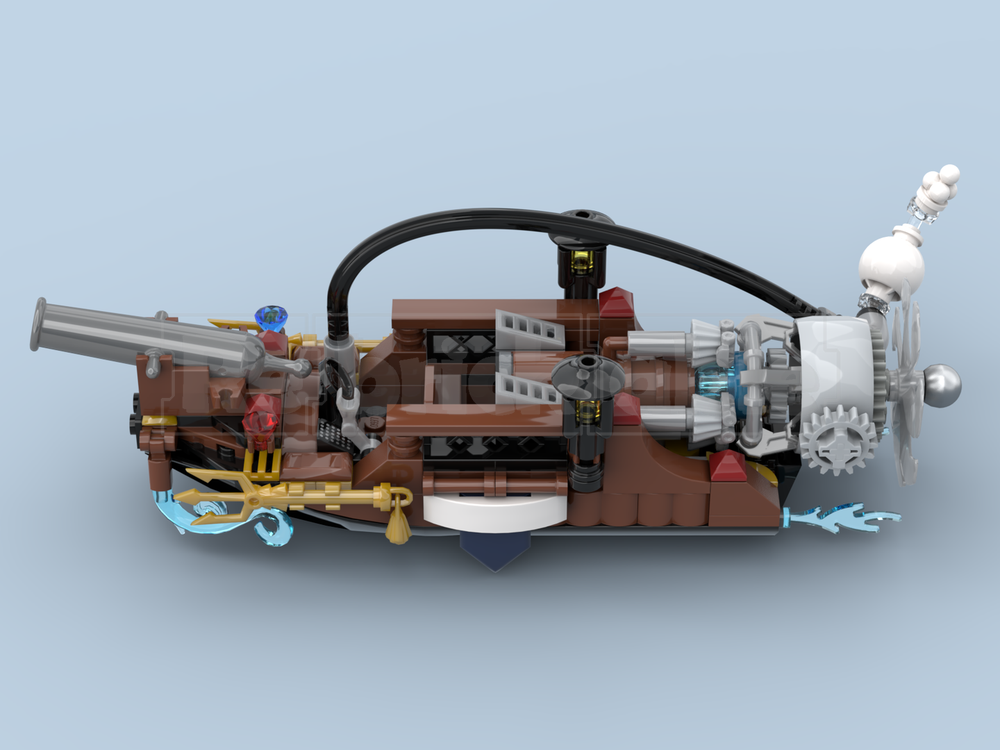 LEGO MOC Steampunk Police Boat/Copter by Agosami Brickworks ...