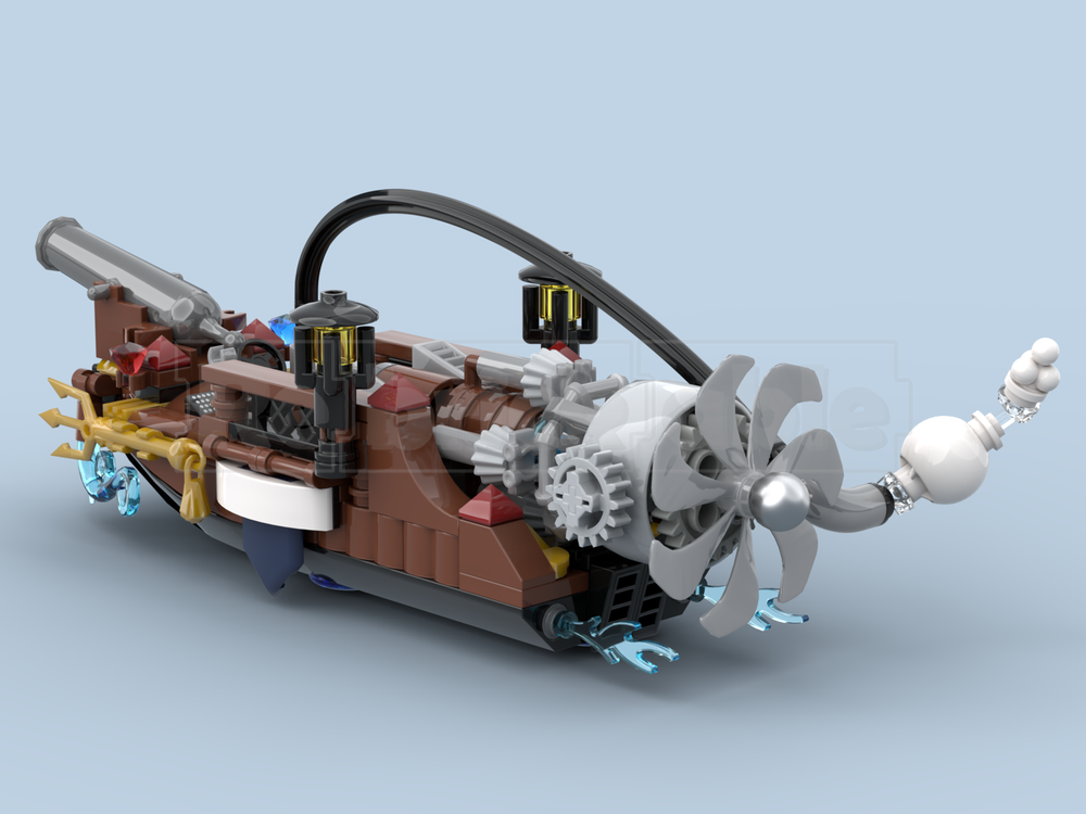 LEGO MOC Steampunk Police Boat/Copter by Agosami Brickworks ...