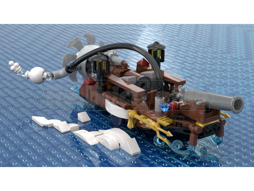 LEGO MOC Steampunk Police Boat/Copter by Agosami Brickworks ...