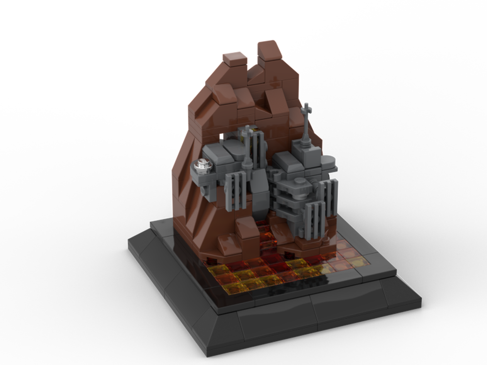 LEGO MOC Mustafar Base Micro Diorama by KiwiEater | Rebrickable - Build ...