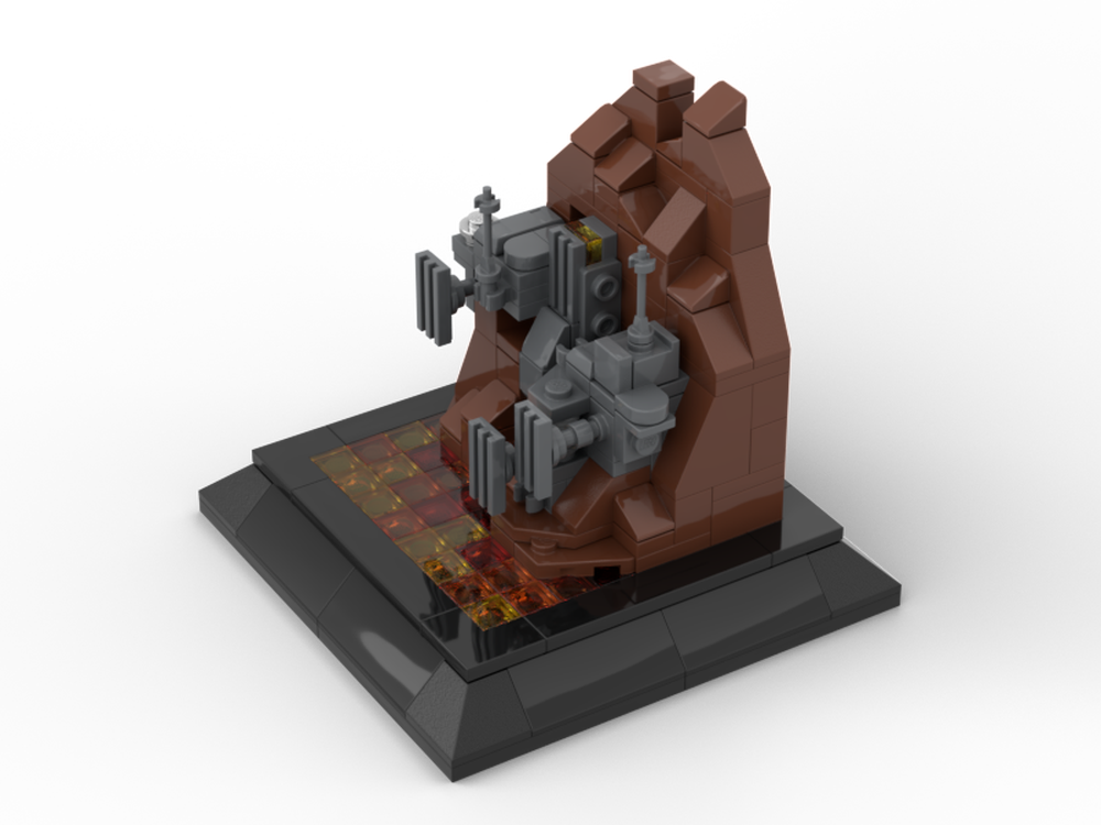 LEGO MOC Mustafar Base Micro Diorama by KiwiEater | Rebrickable - Build ...
