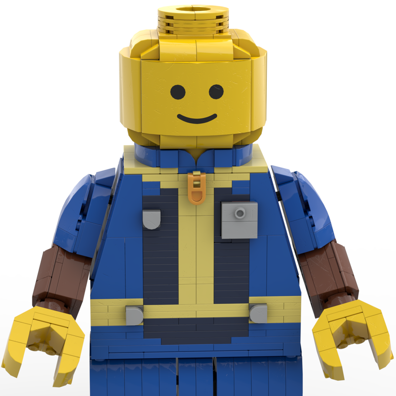 LEGO MOC Fallout Vault-Tec Vault Suit Minifigure - Up Scaled by mipakr ...