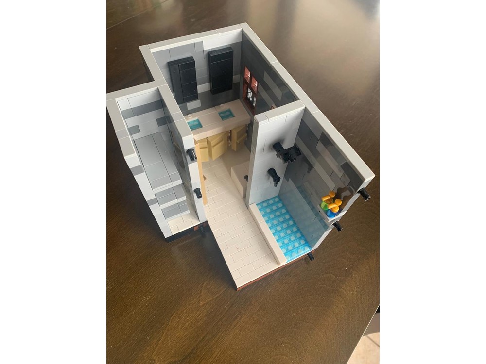 LEGO MOC Bungalow part 2 - Bathroom by emixam2 | Rebrickable - Build ...