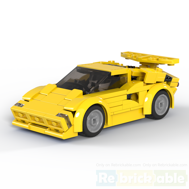 LEGO MOC Lamborghini Countach by MinifigGarage | Rebrickable - Build ...