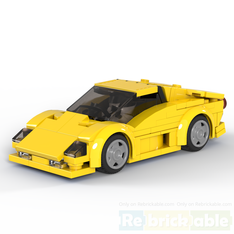 LEGO MOC Lamborghini Diablo by MinifigGarage | Rebrickable - Build with ...