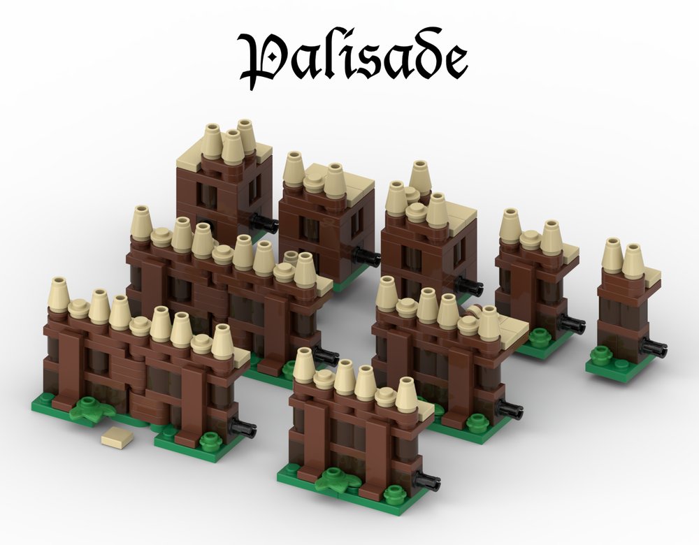 LEGO MOC Palisade - Courtyard Expansion for Mini Blaustein Castle by ...