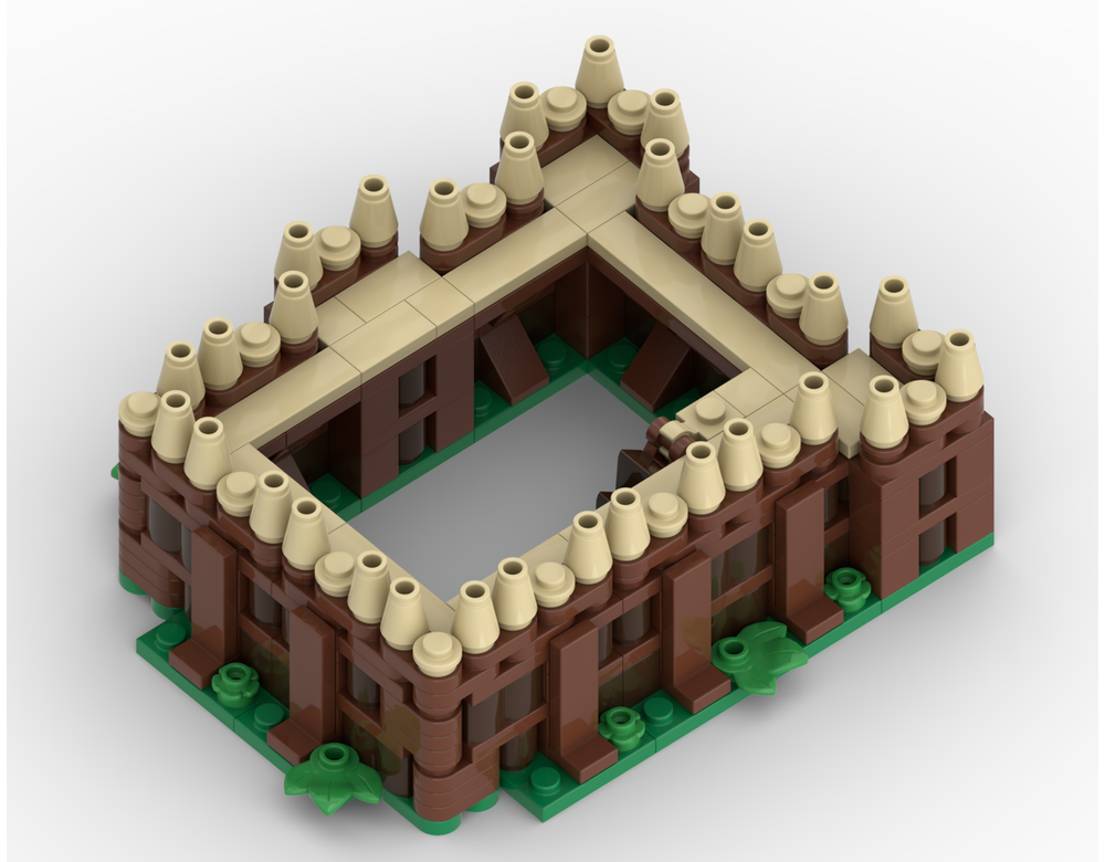 LEGO MOC Palisade - Courtyard Expansion for Mini Blaustein Castle by ...