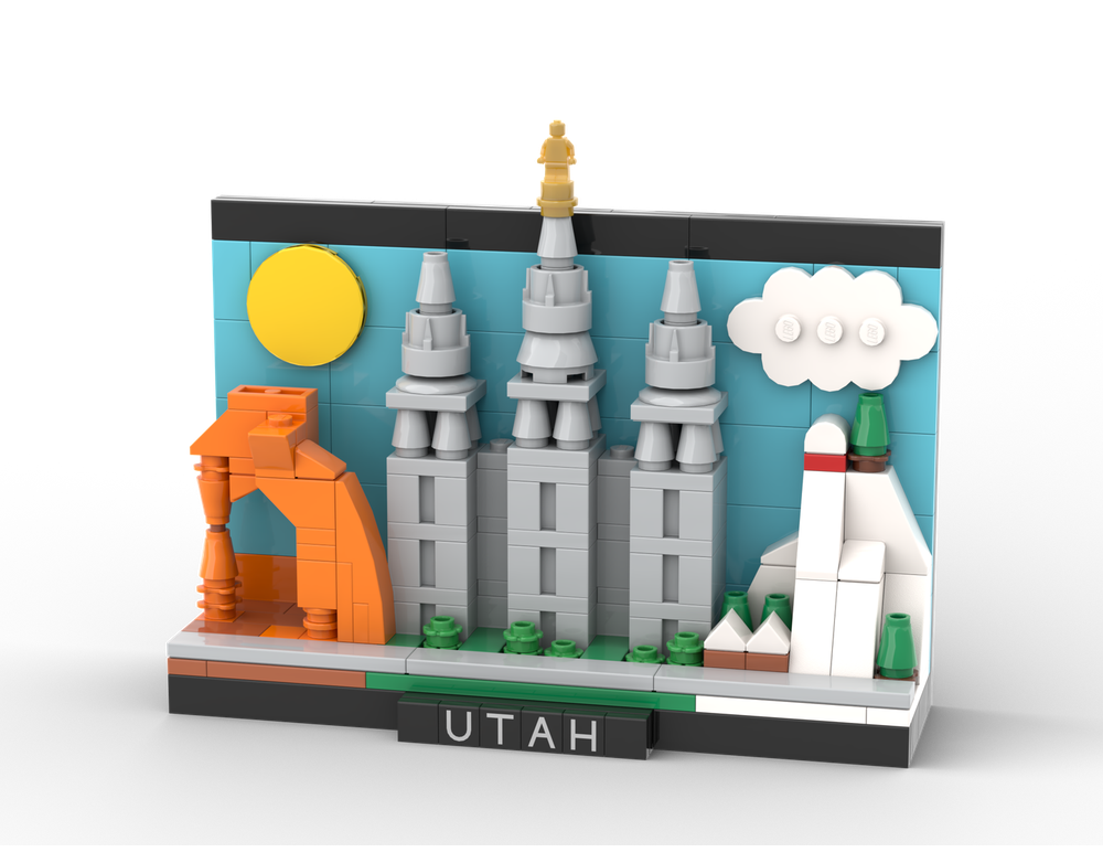 LEGO MOC Road Trip Across the USA: Utah State Postcard by Camobricktape ...
