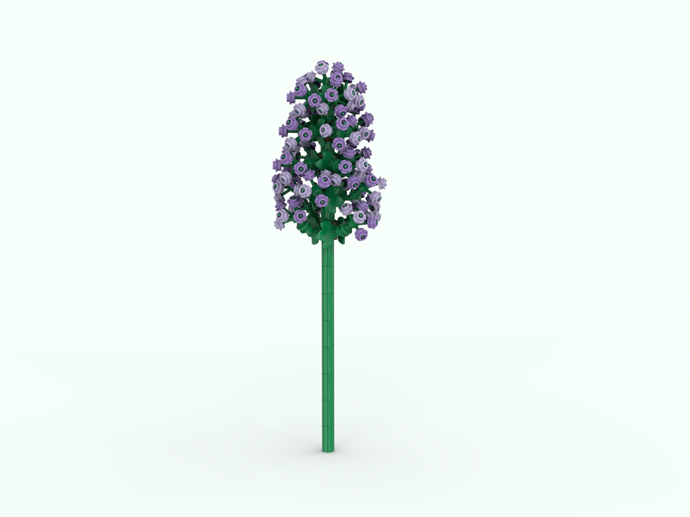 LEGO MOC Lilac flower by Icebat02 | Rebrickable - Build with LEGO