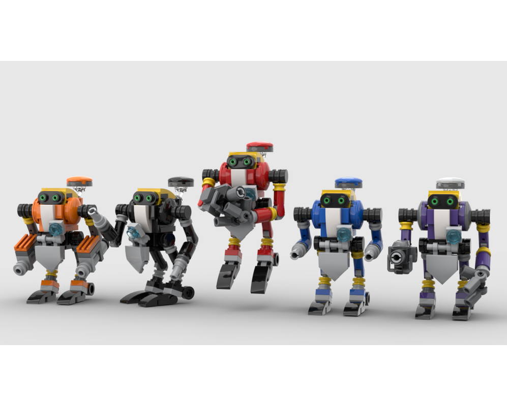 LEGO MOC-217010 E-100 Series Robots - Sonic Adventure (Modified from ...