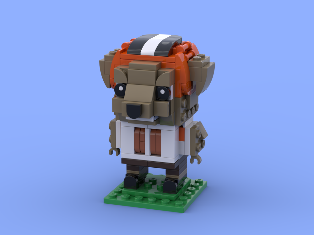 LEGO MOC Cleveland 'Chomps' Football Mascot Brickheadz by Penguins and ...