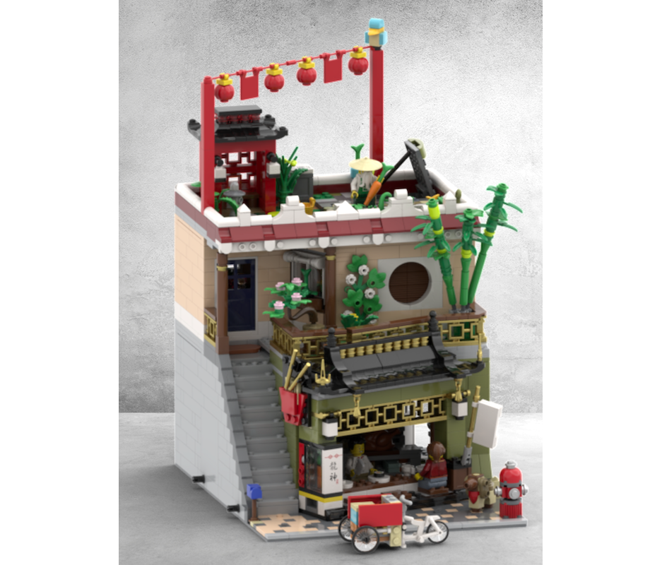 LEGO MOC Downtown Noodle Shop Upgrade/MOC Modular Building by ...