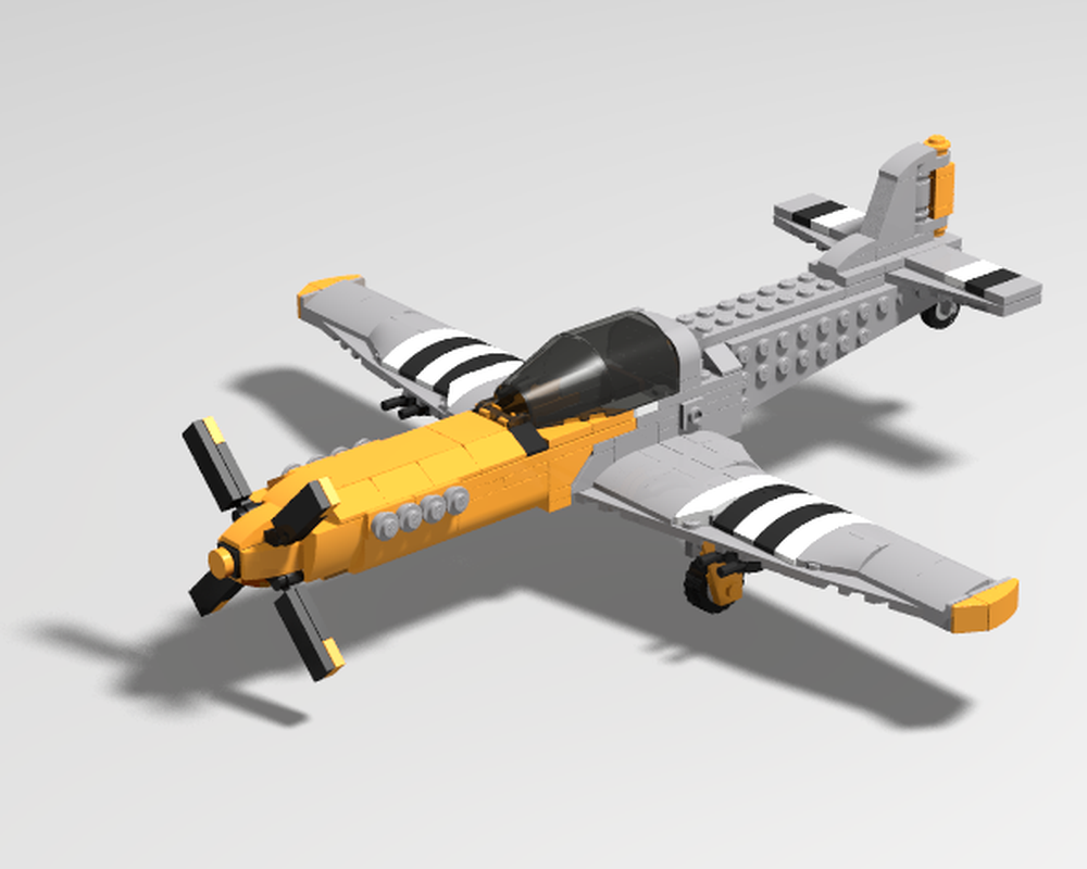 LEGO MOC American P-51 Mustang by FrenchBricks | Rebrickable - Build ...