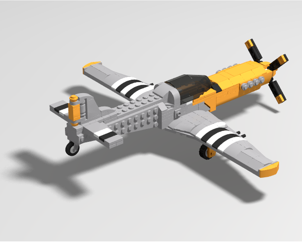 LEGO MOC American P-51 Mustang by FrenchBricks | Rebrickable - Build ...