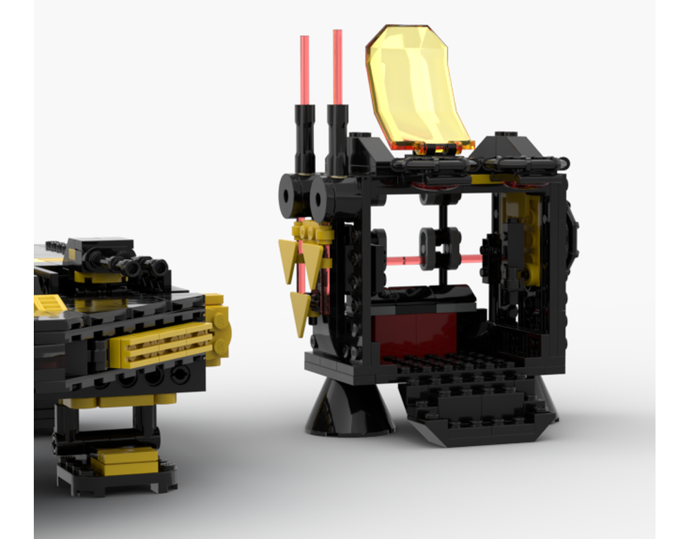 Lego Moc Blacktron Spaceship C By Corydoras Rebrickable Build With Lego
