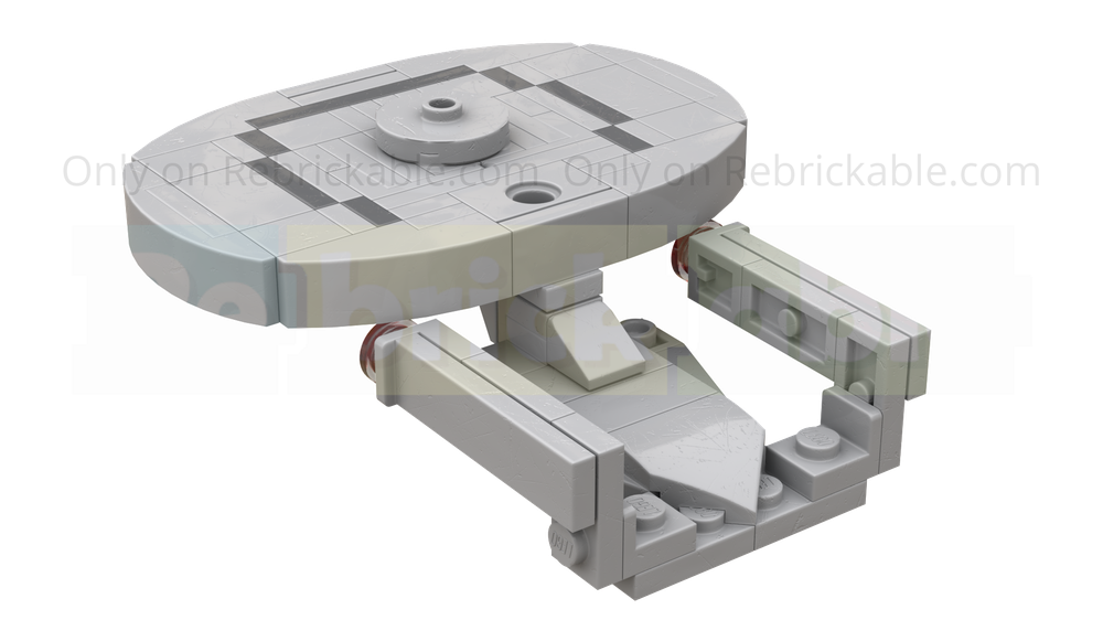 LEGO MOC Mini Enterprise D by hyphencubed | Rebrickable - Build with LEGO