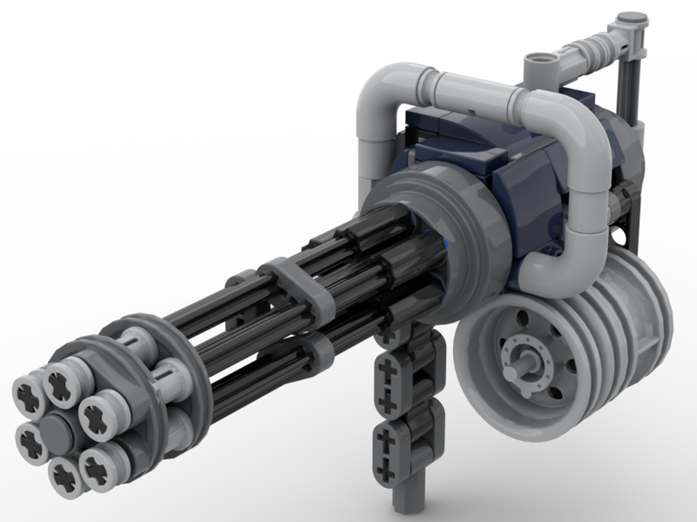 LEGO MOC Fallout Minigun by Mojave-Ghoul | Rebrickable - Build with LEGO