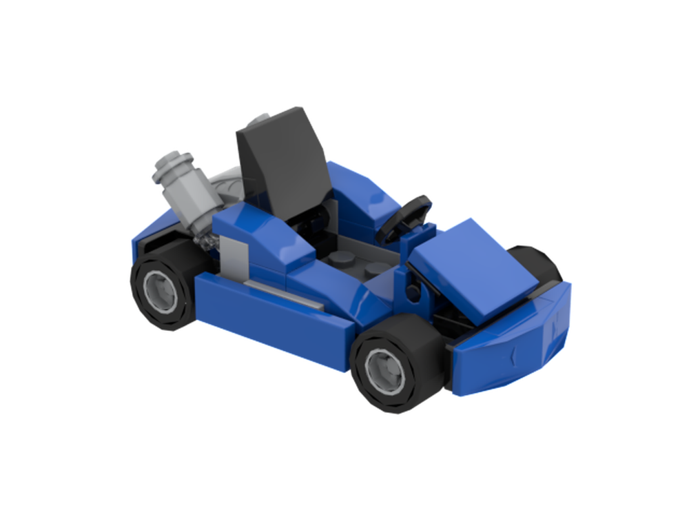 LEGO MOC Blue kart by WafityYT | Rebrickable - Build with LEGO
